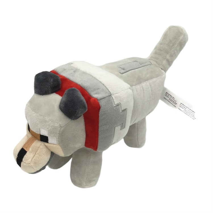Minecraft Wolf Collectible Plush Toy 14"| The Plushie Guy